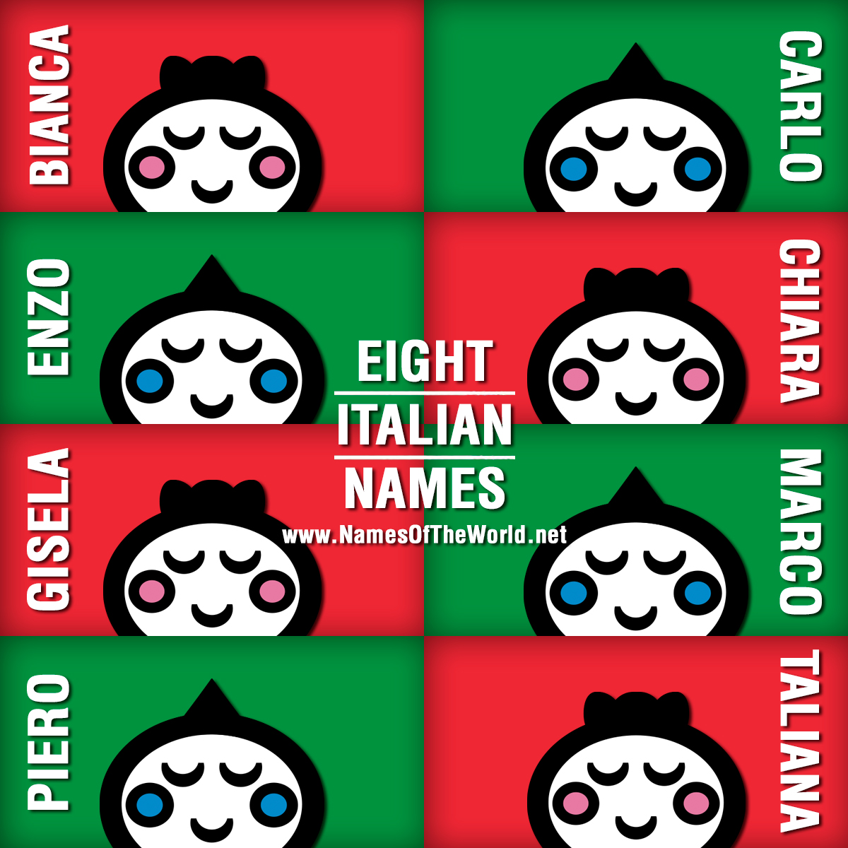 Eight Italian names for babies