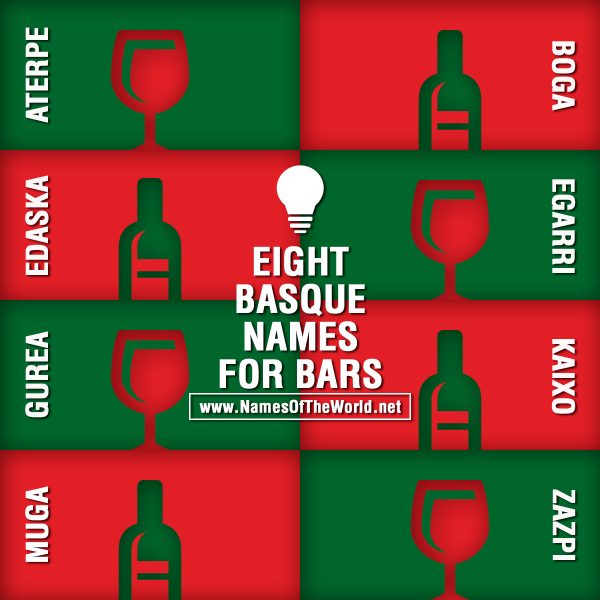 Eight Basque names for bars