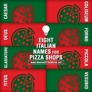 Eight Italian names for pizza shops