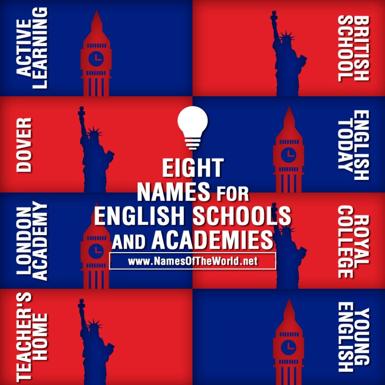 Eight names for English schools and academies
