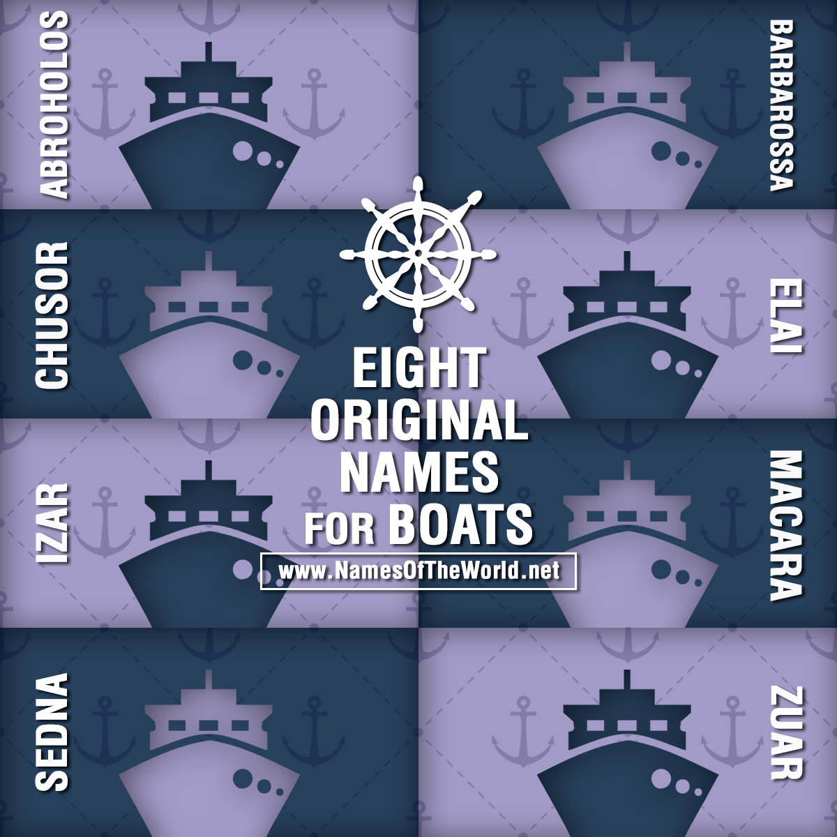 Eight original names for boats